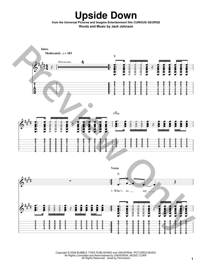 Upside Down | J.W. Pepper