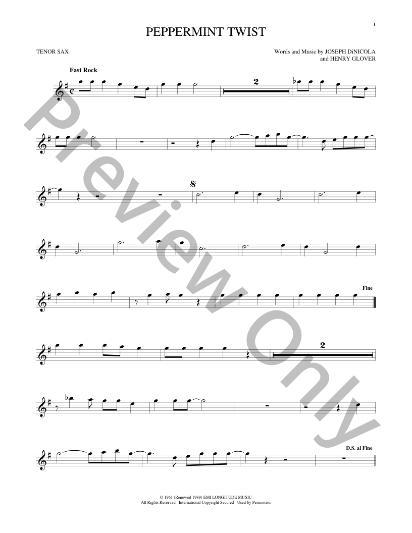 Peppermint Twist Sheet Music | J.W. Pepper