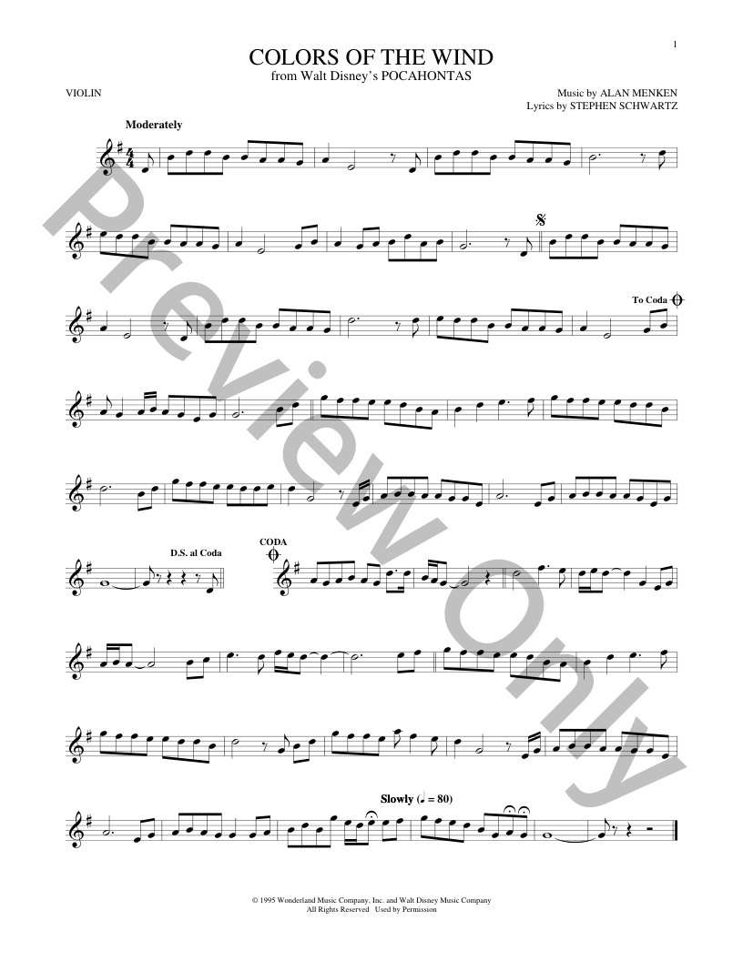 Colors Of The Wind | J.W. Pepper