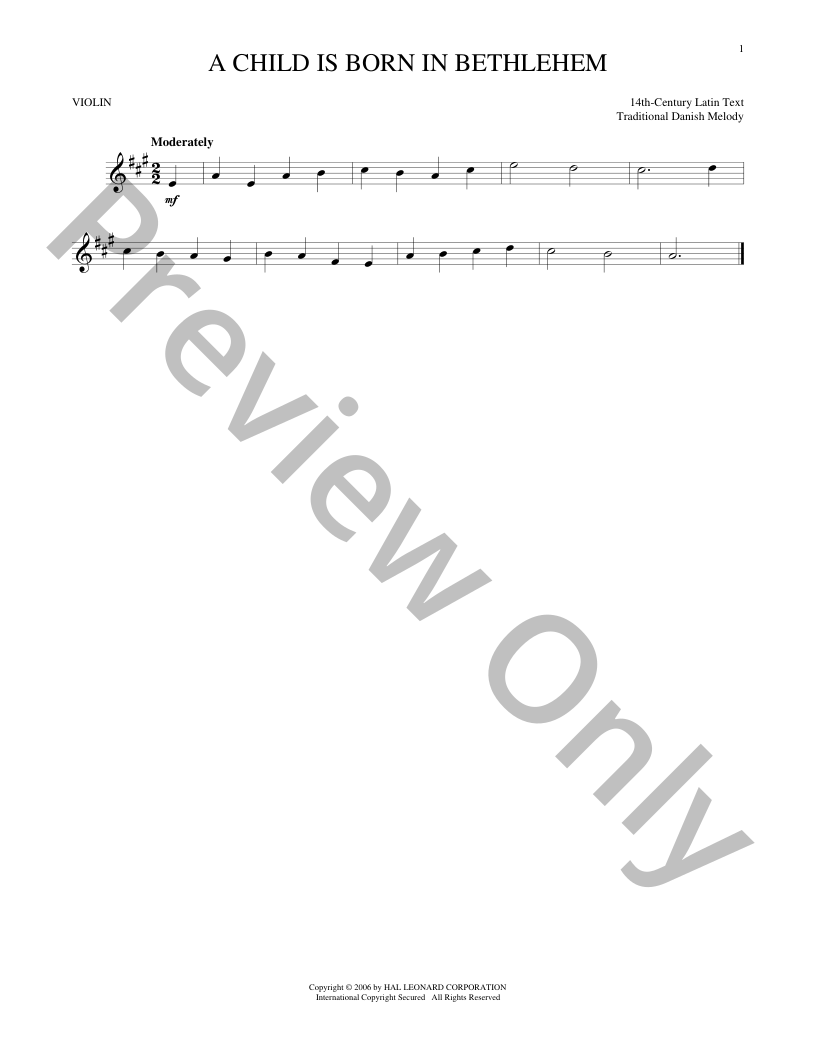 A Child Is Born In Bethlehem Sheet Music | J.W. Pepper