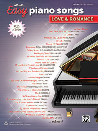 Easy Piano Songs: Love and Romance | J.W. Pepper