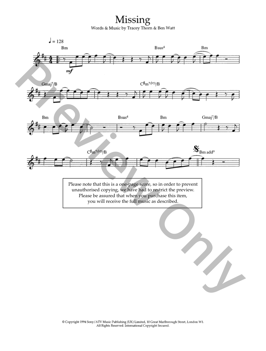 Missing | J.W. Pepper