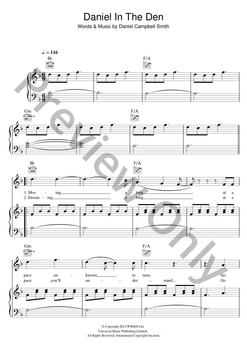 Daniel In The Den | J.W. Pepper