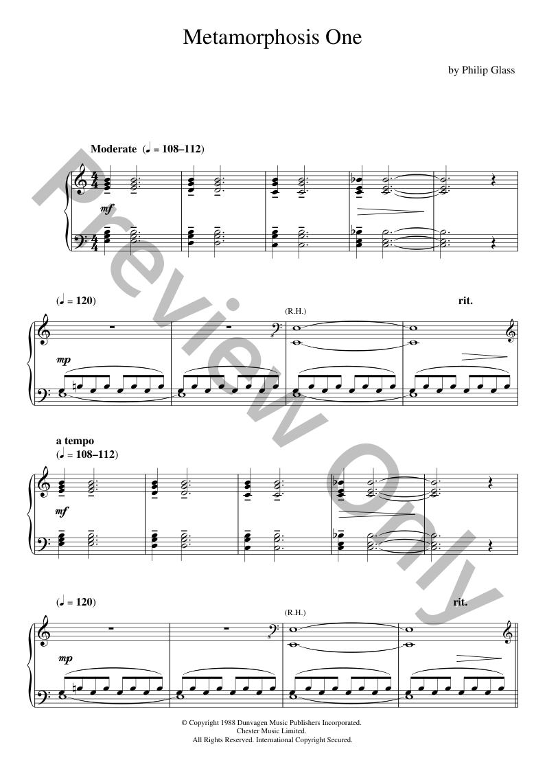 Metamorphosis 1 5 (Complete) | J.W. Pepper
