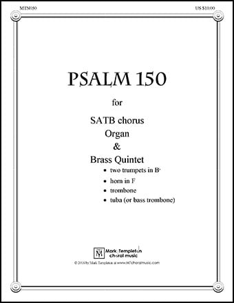 Psalm 150 (full score) Choral Sheet Music | J.W. Pepper