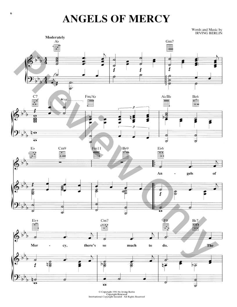 Angels Of Mercy P/V/G Sheet Music | J.W. Pepper