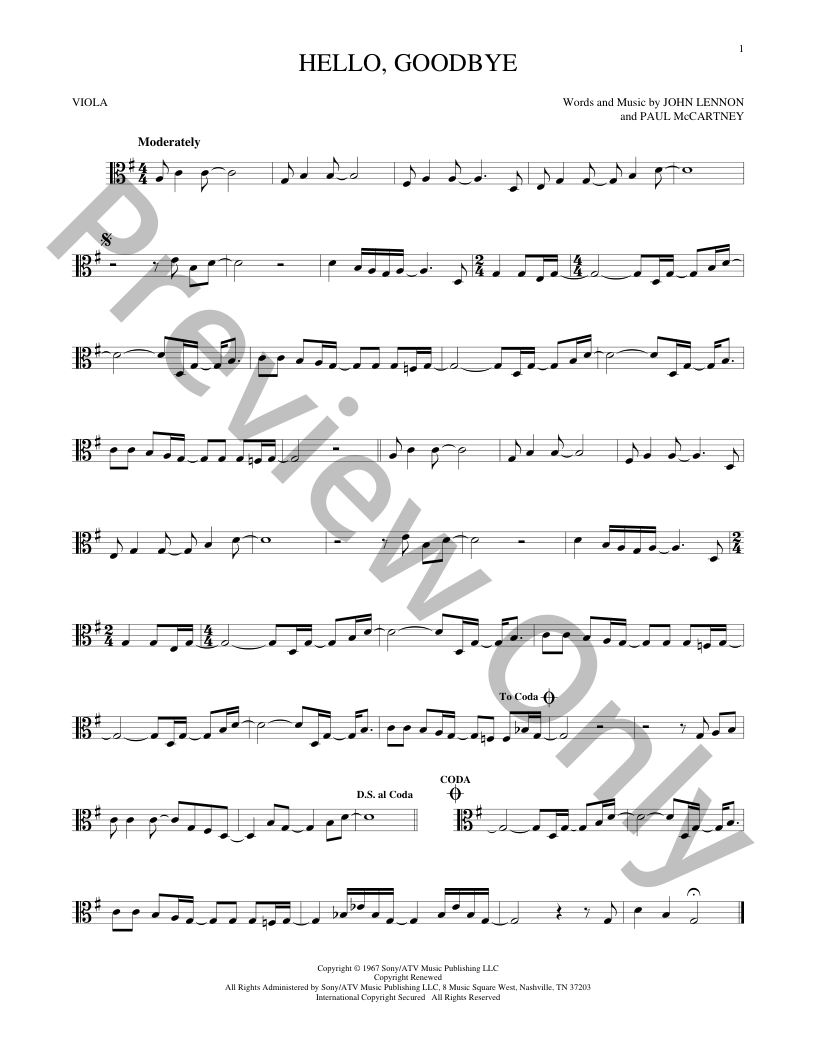 Hello, Goodbye | J.W. Pepper