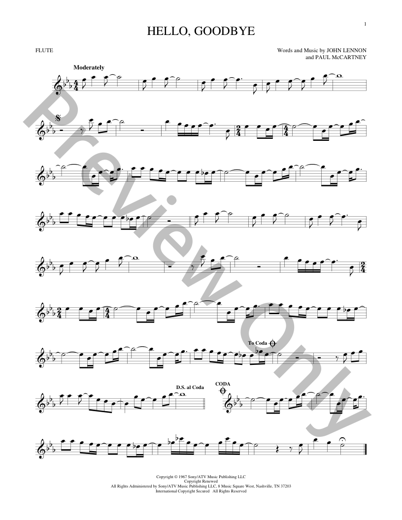 Hello, Goodbye | J.W. Pepper