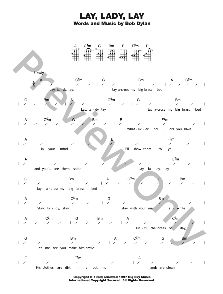 Lay, Lady, Lay | J.W. Pepper