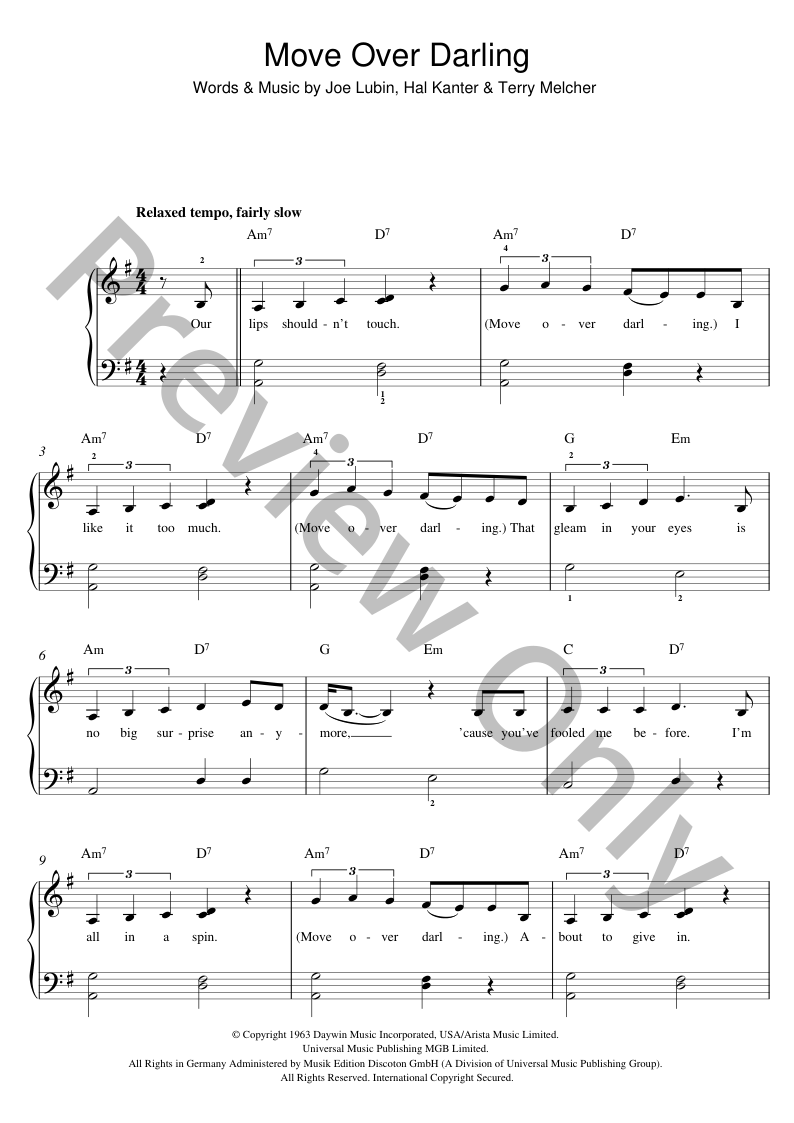 Move Over Darling | J.W. Pepper