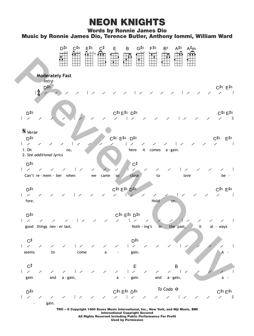 Neon Knights | J.W. Pepper
