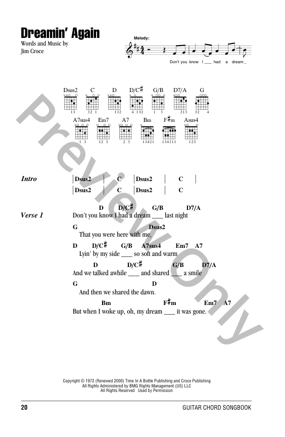 Dreamin' Again | J.W. Pepper