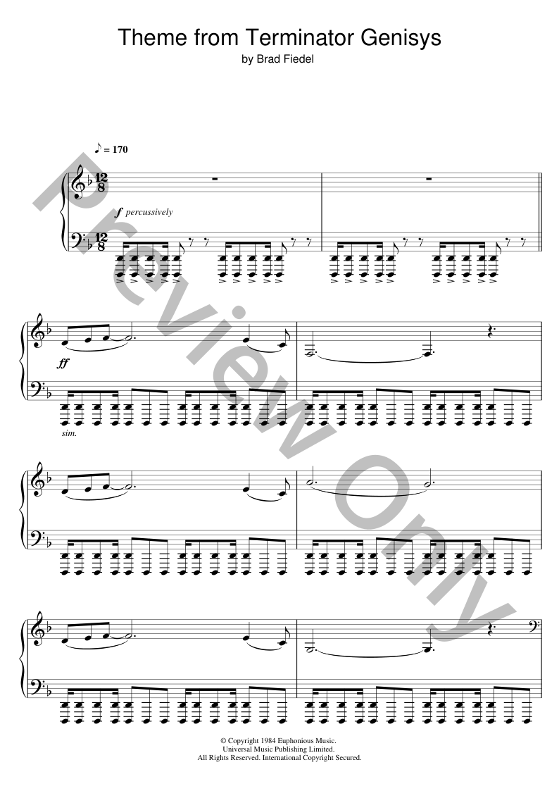 Terminator Theme | J.W. Pepper