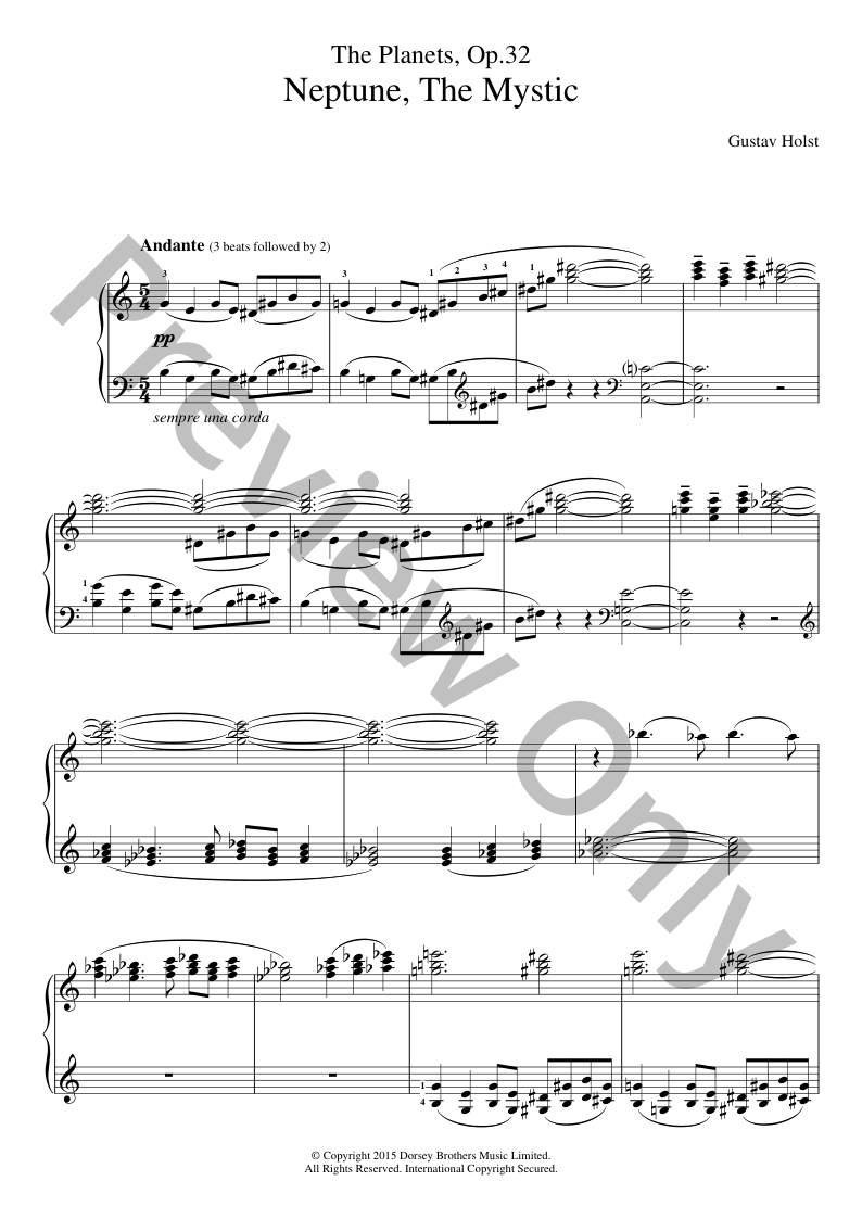 The Planets, Op. 32 Neptune, The Mystic | J.W. Pepper