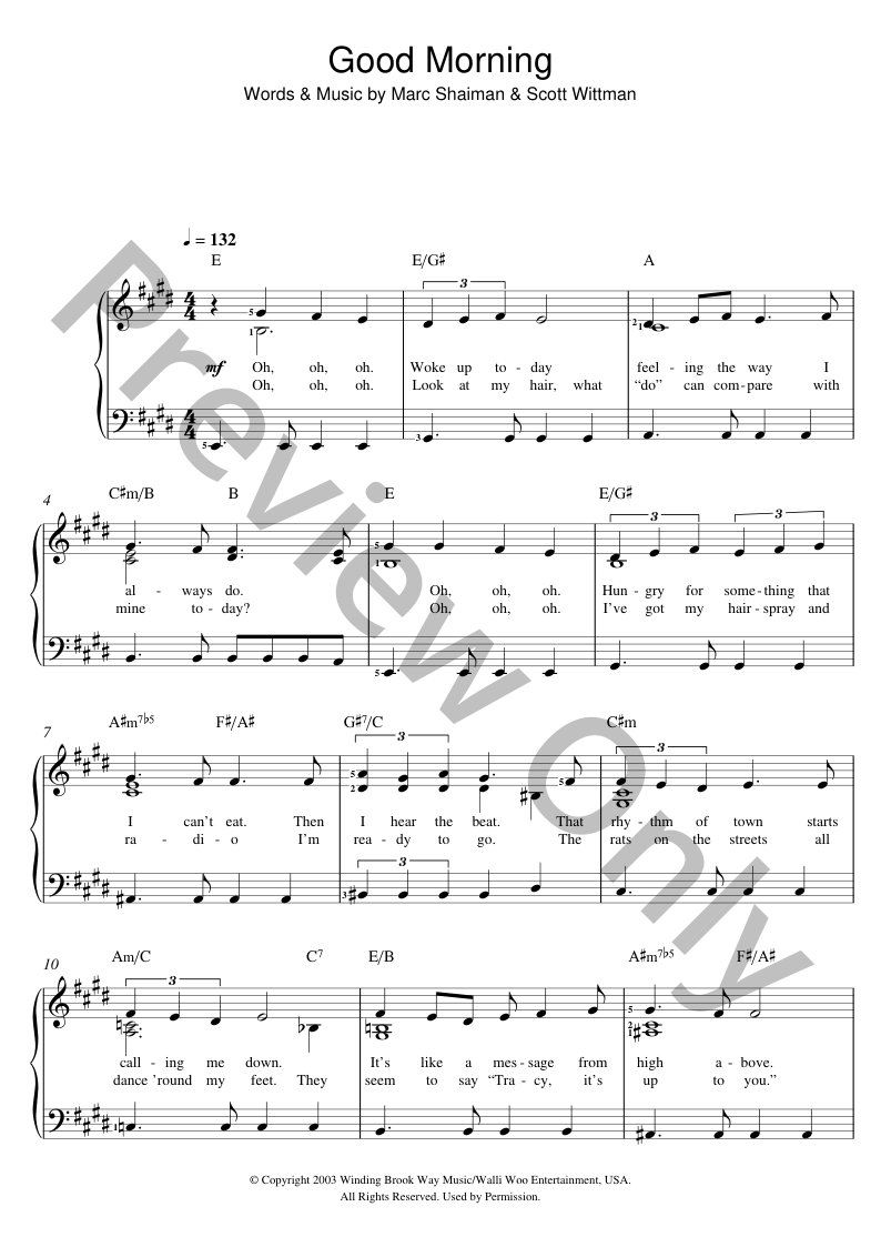 Good Morning Baltimore P/V/G Sheet Music | J.W. Pepper
