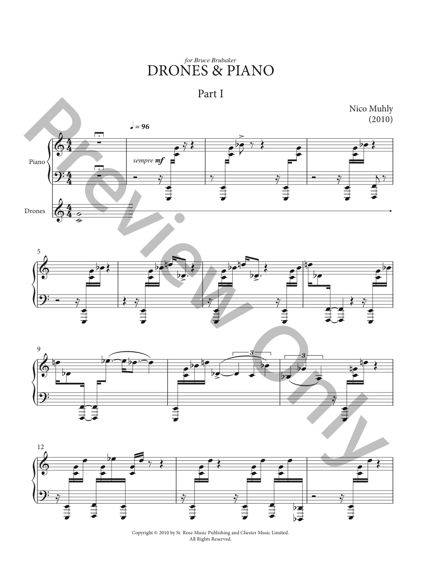 Drones And Piano | J.W. Pepper