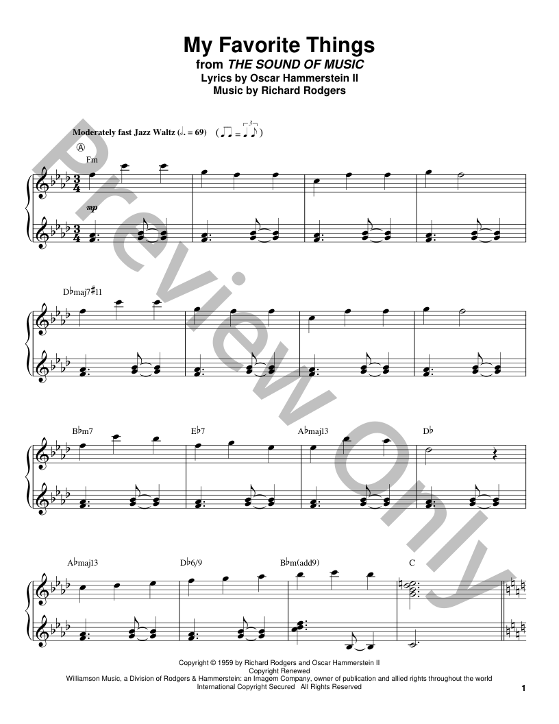 My Favorite Things | J.W. Pepper