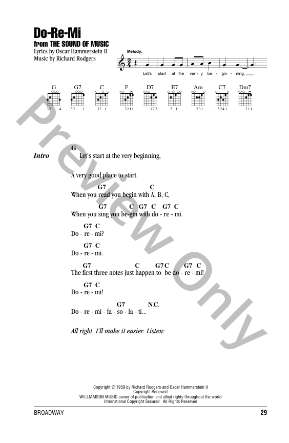 Do Re Mi Guitar/Fretted Sheet Music | J.W. Pepper