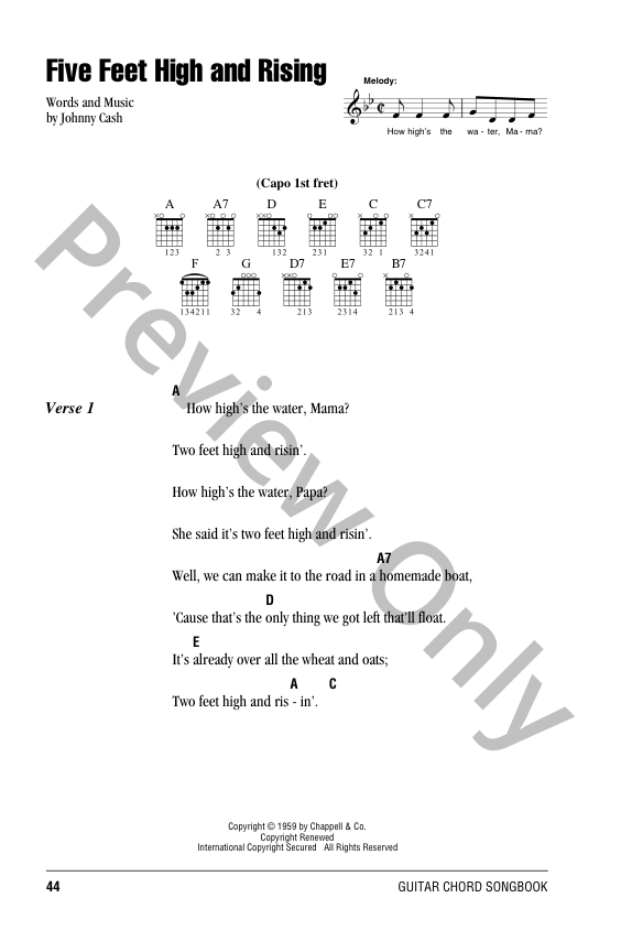 Five Feet High And Rising | J.W. Pepper