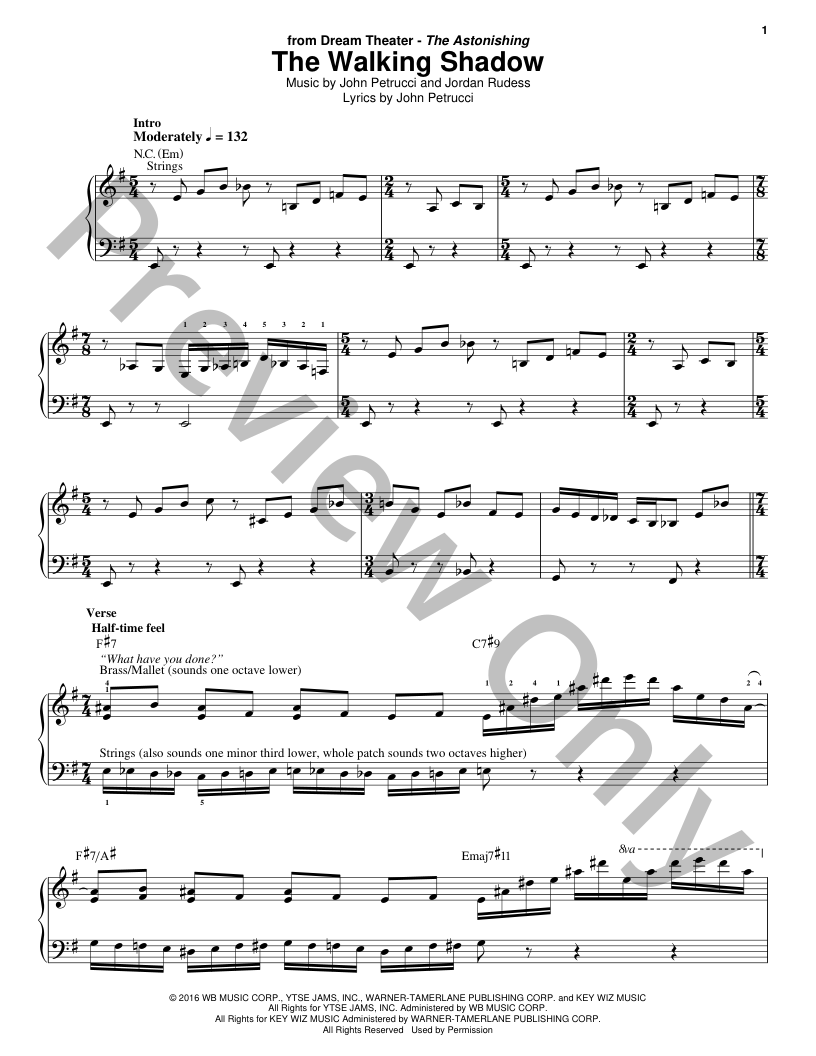 The Walking Shadow | J.W. Pepper