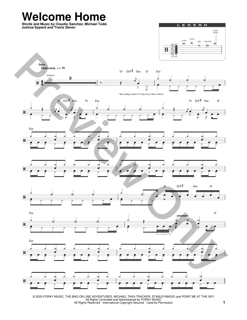 Welcome Home Sheet Music | J.W. Pepper