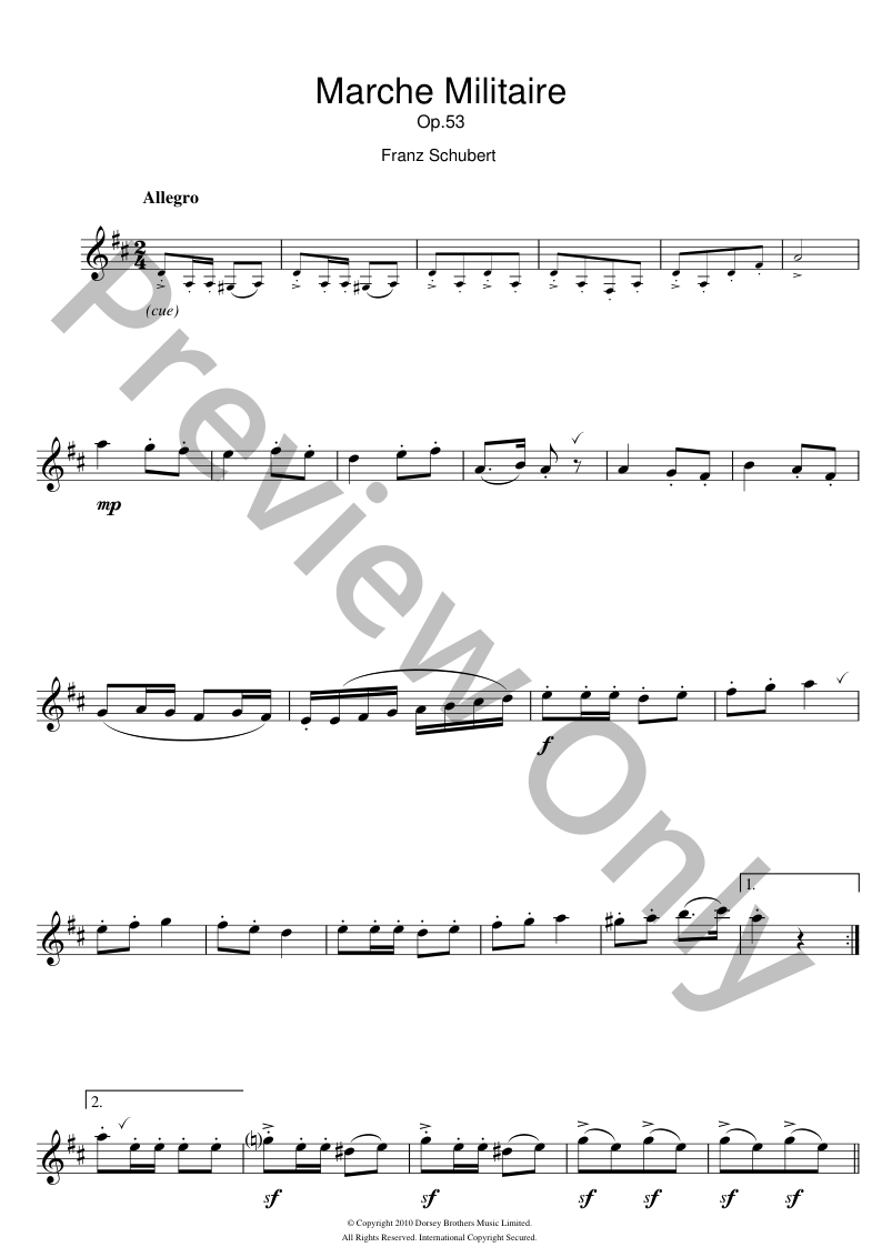 Marche Militaire | J.W. Pepper