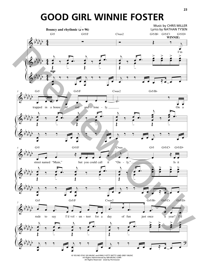 Good Girl Winnie Foster | J.W. Pepper