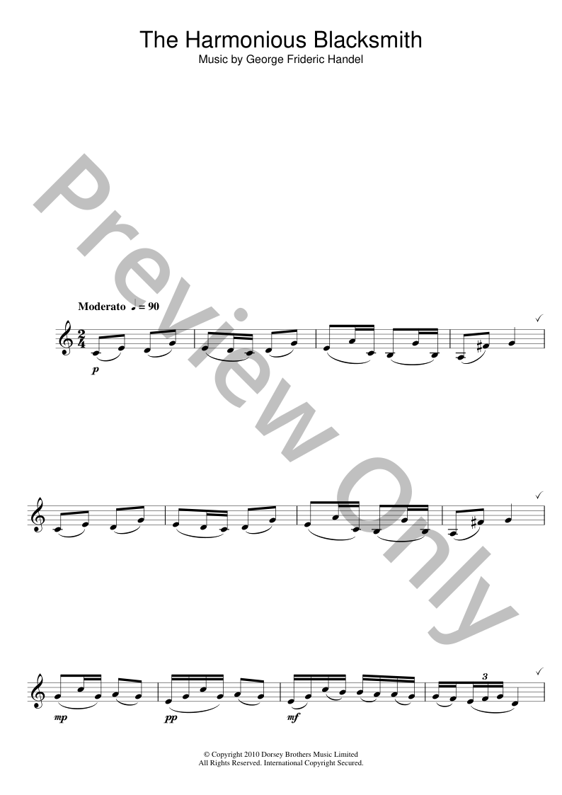 The Harmonious Blacksmith | J.W. Pepper