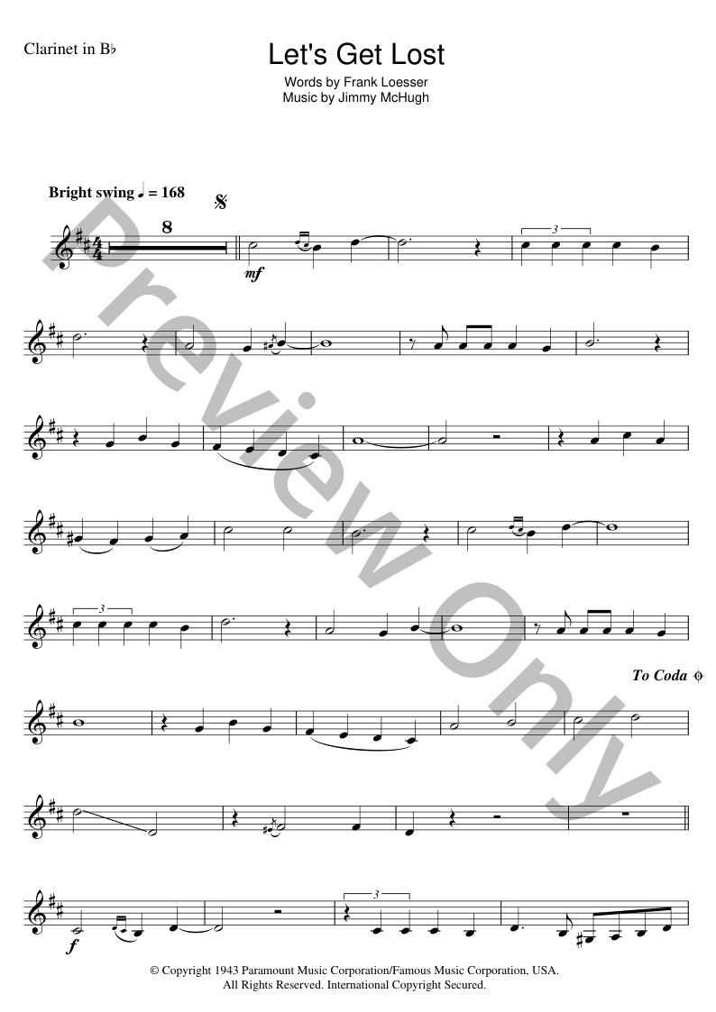 Let's Get Lost | J.W. Pepper