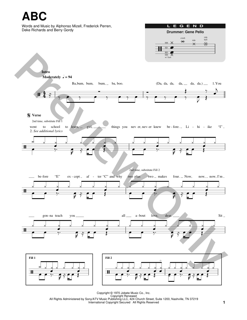 ABC Sheet Music | J.W. Pepper