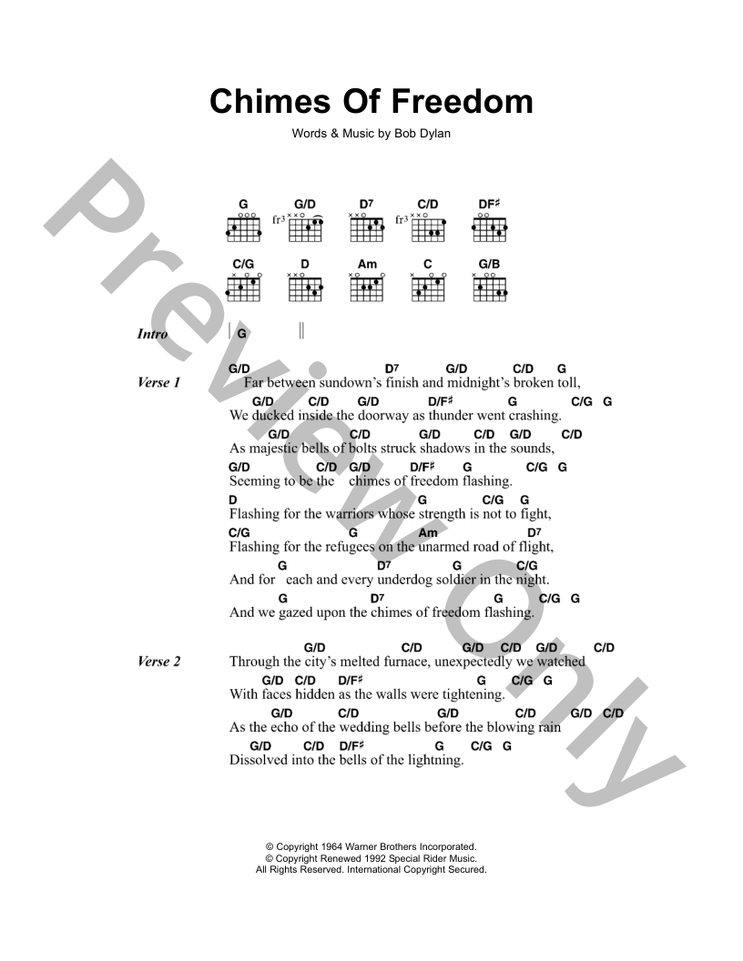 Chimes Of Freedom | J.W. Pepper