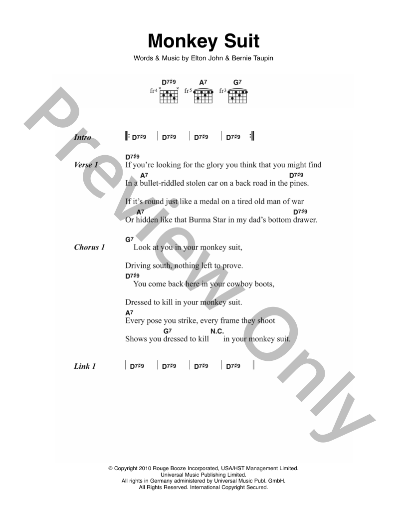 Monkey Suit | J.W. Pepper