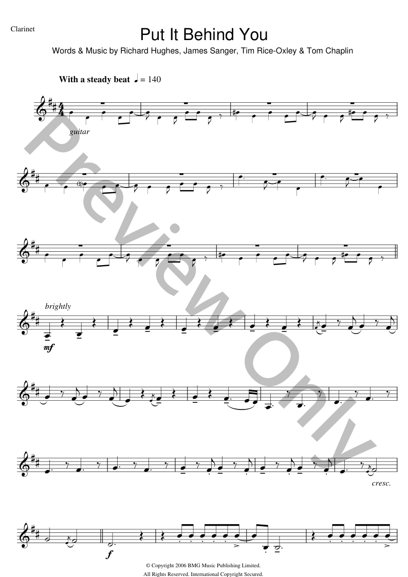 Put It Behind You Sheet Music | J.W. Pepper