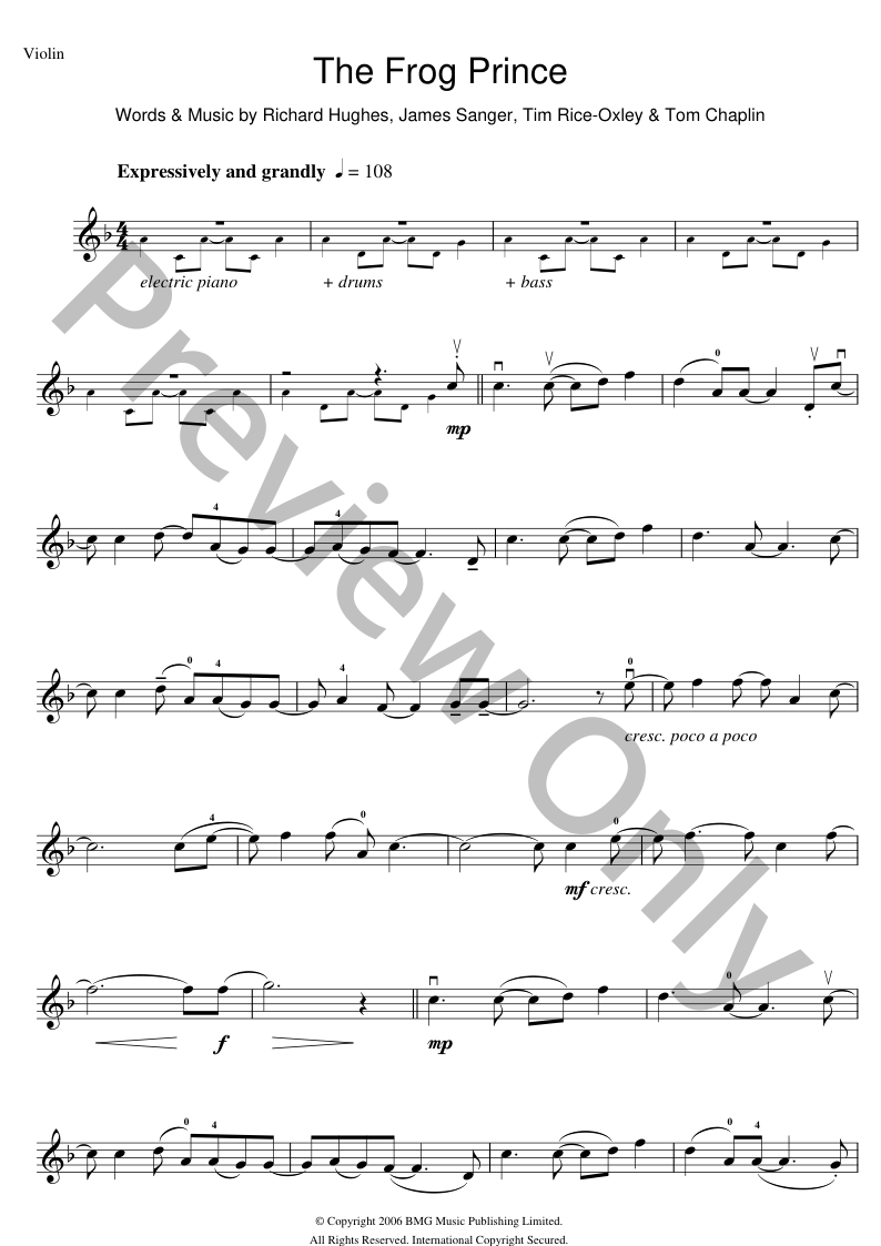 The Frog Prince Sheet Music | J.W. Pepper