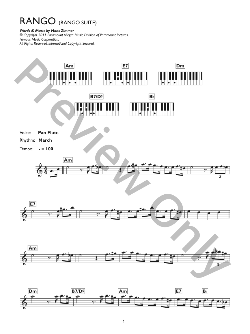 Rango Suite | J.W. Pepper