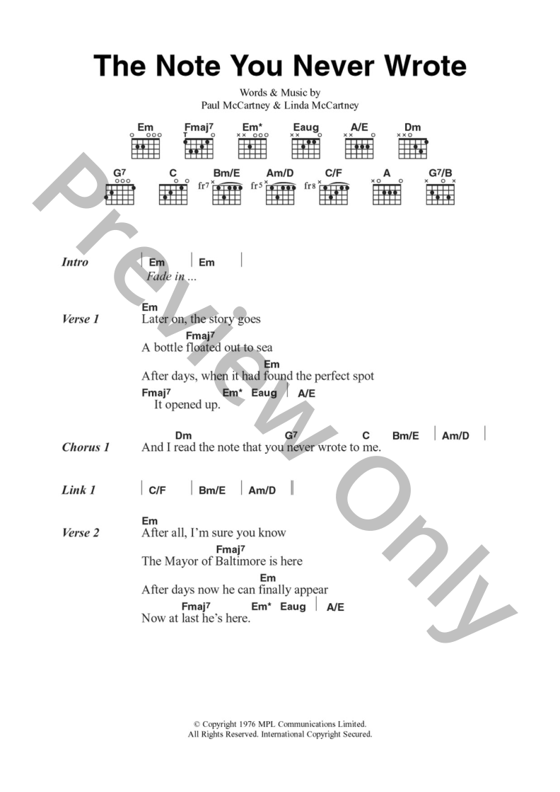 The Note You Never Wrote | J.W. Pepper