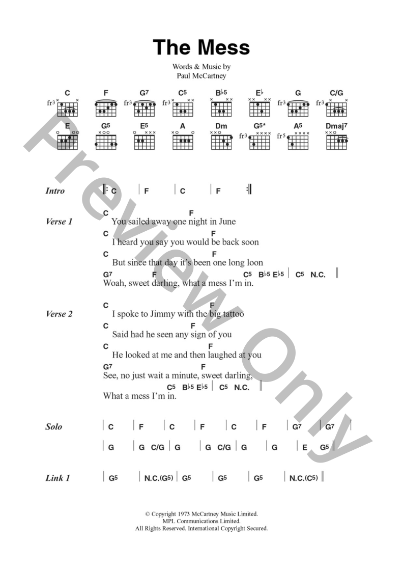 The Mess | J.W. Pepper