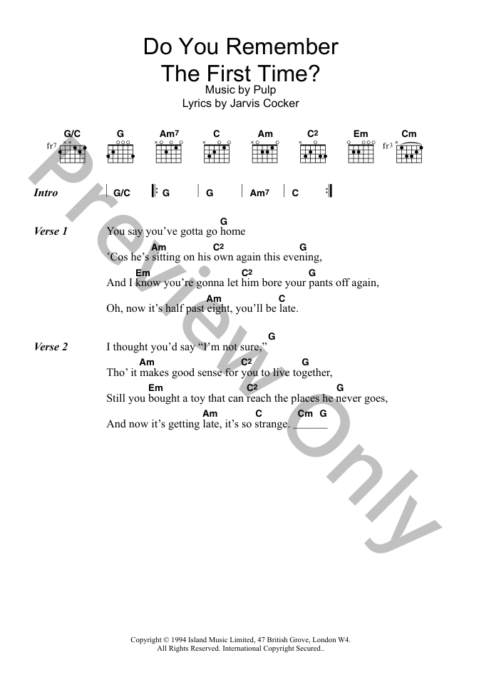 Do You Remember The First Time? | J.W. Pepper