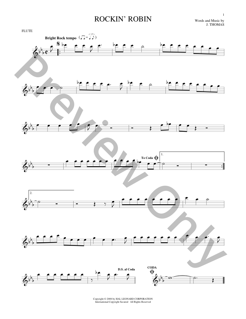 Rockin' Robin | J.W. Pepper