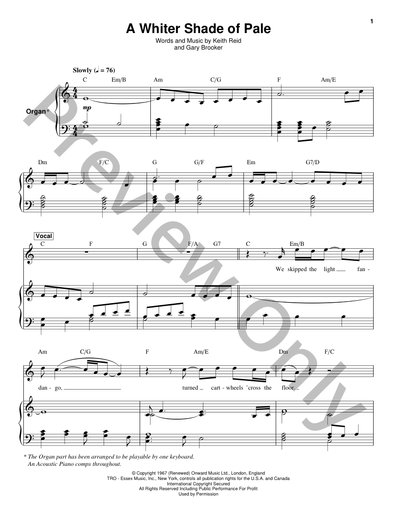 A Whiter Shade Of Pale | J.W. Pepper