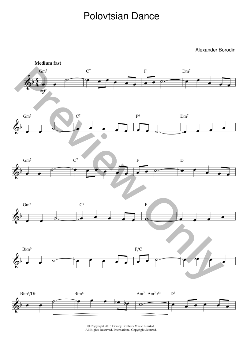 Polovtsian Dance Theme | J.W. Pepper