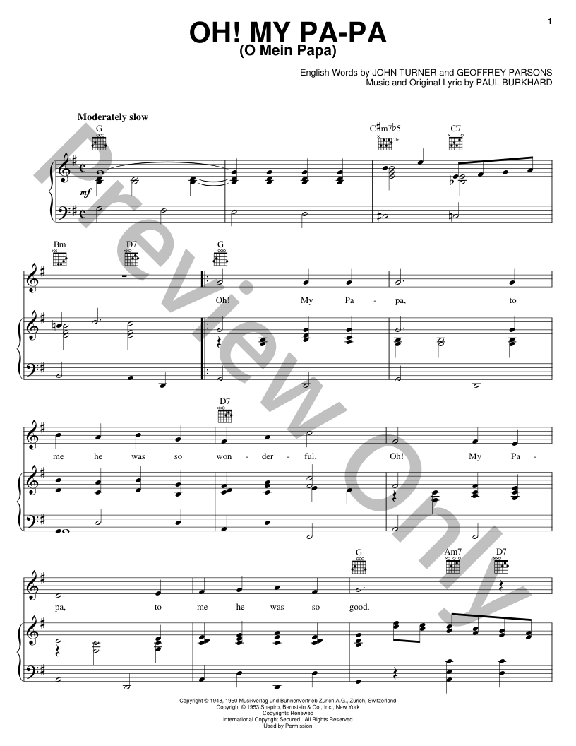 Oh! My Papa | J.W. Pepper