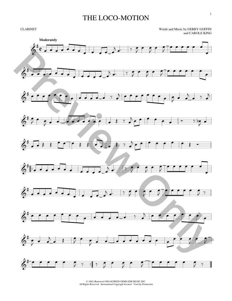The Loco Motion Sheet Music | J.W. Pepper