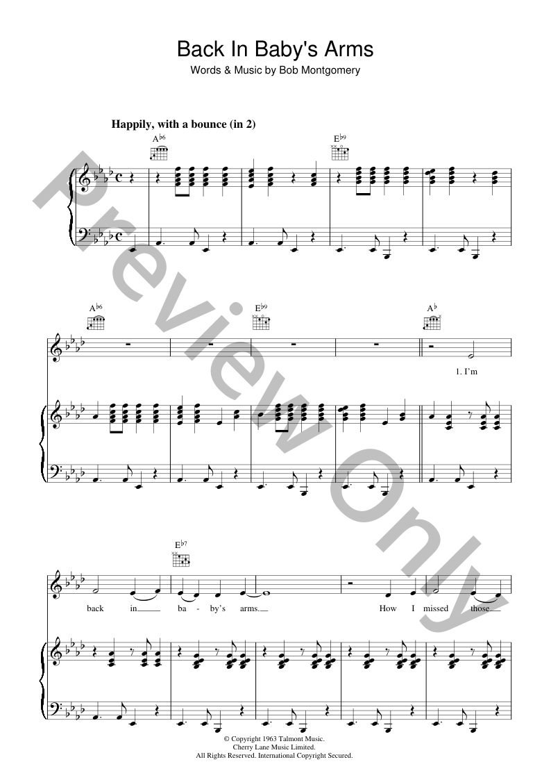 Back In Baby's Arms | J.W. Pepper