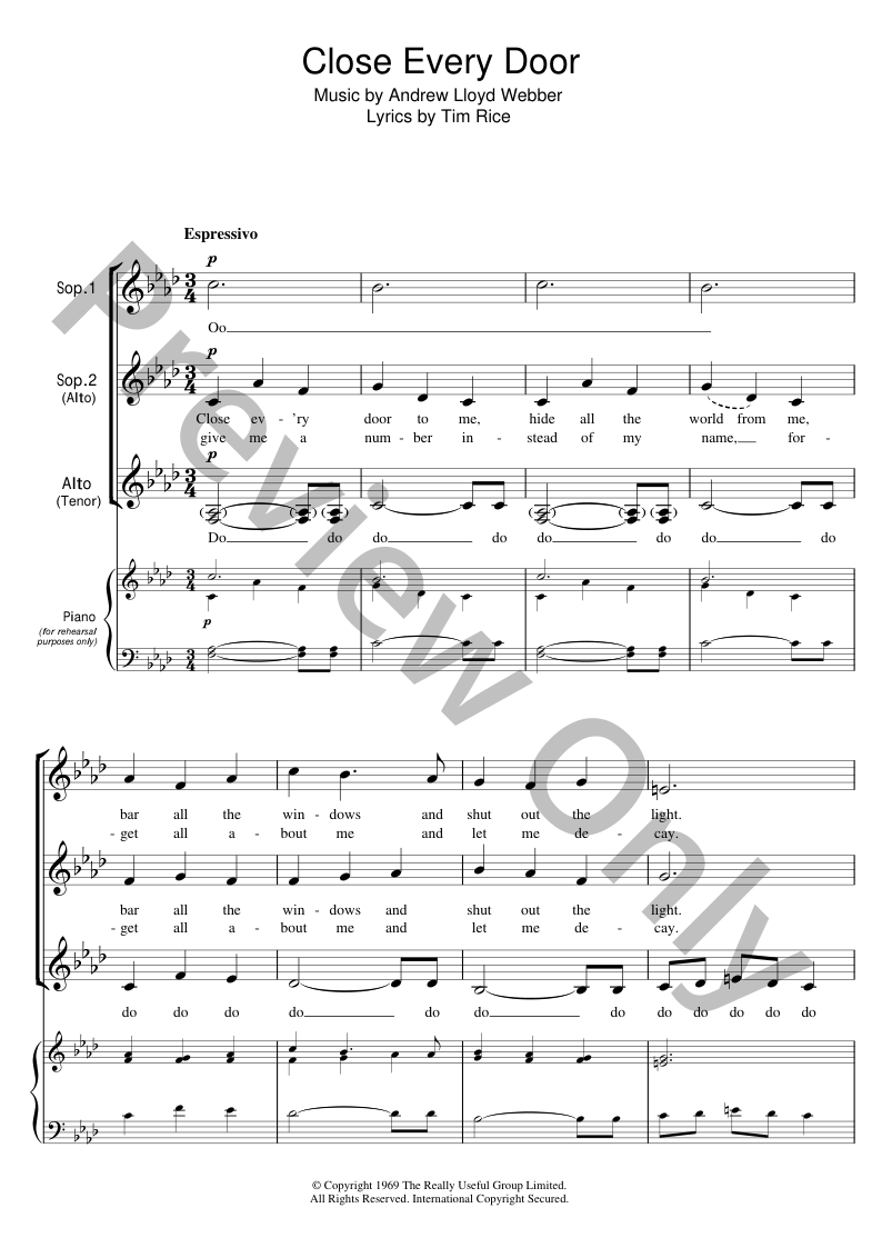 Close Every Door | J.W. Pepper