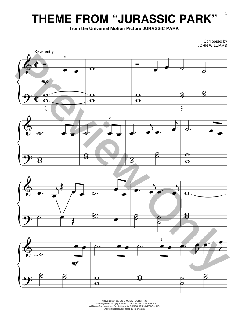 Theme From Jurassic Park | J.W. Pepper