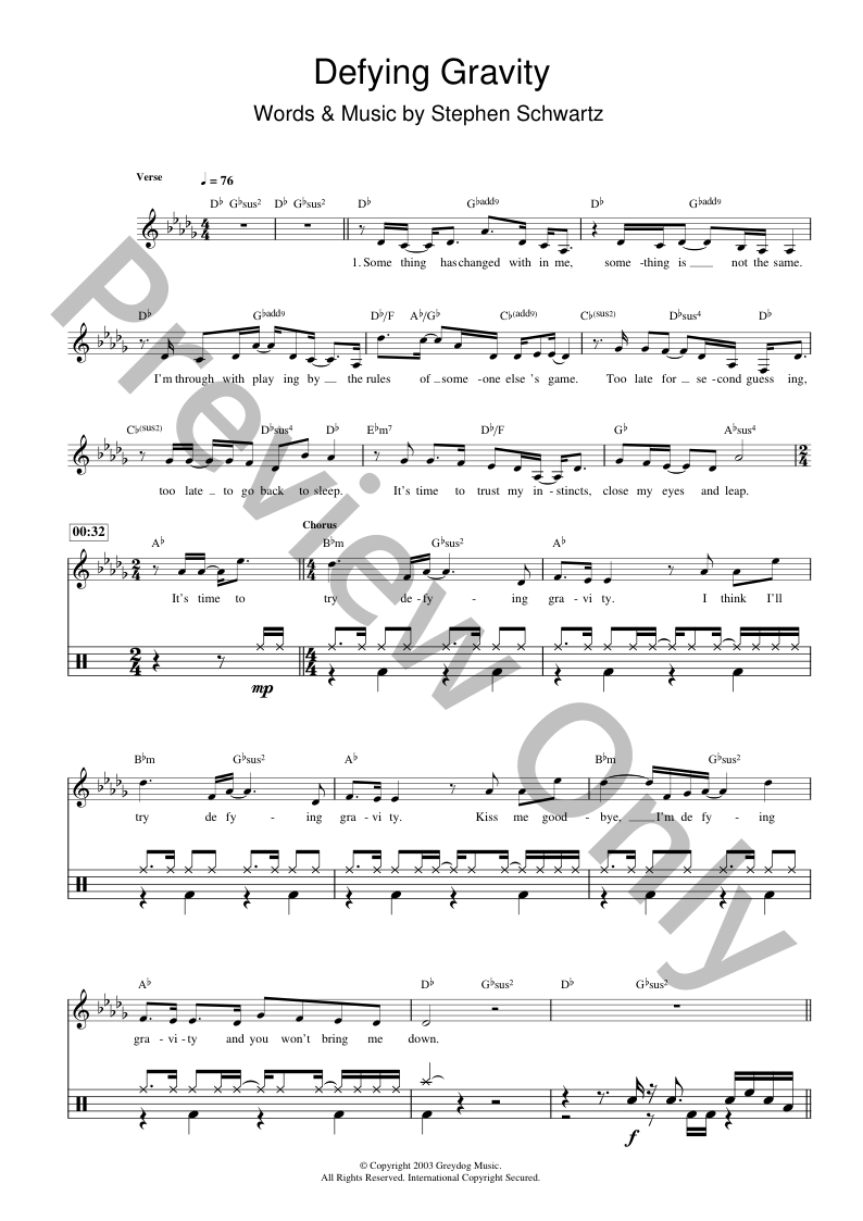 Defying Gravity | J.W. Pepper