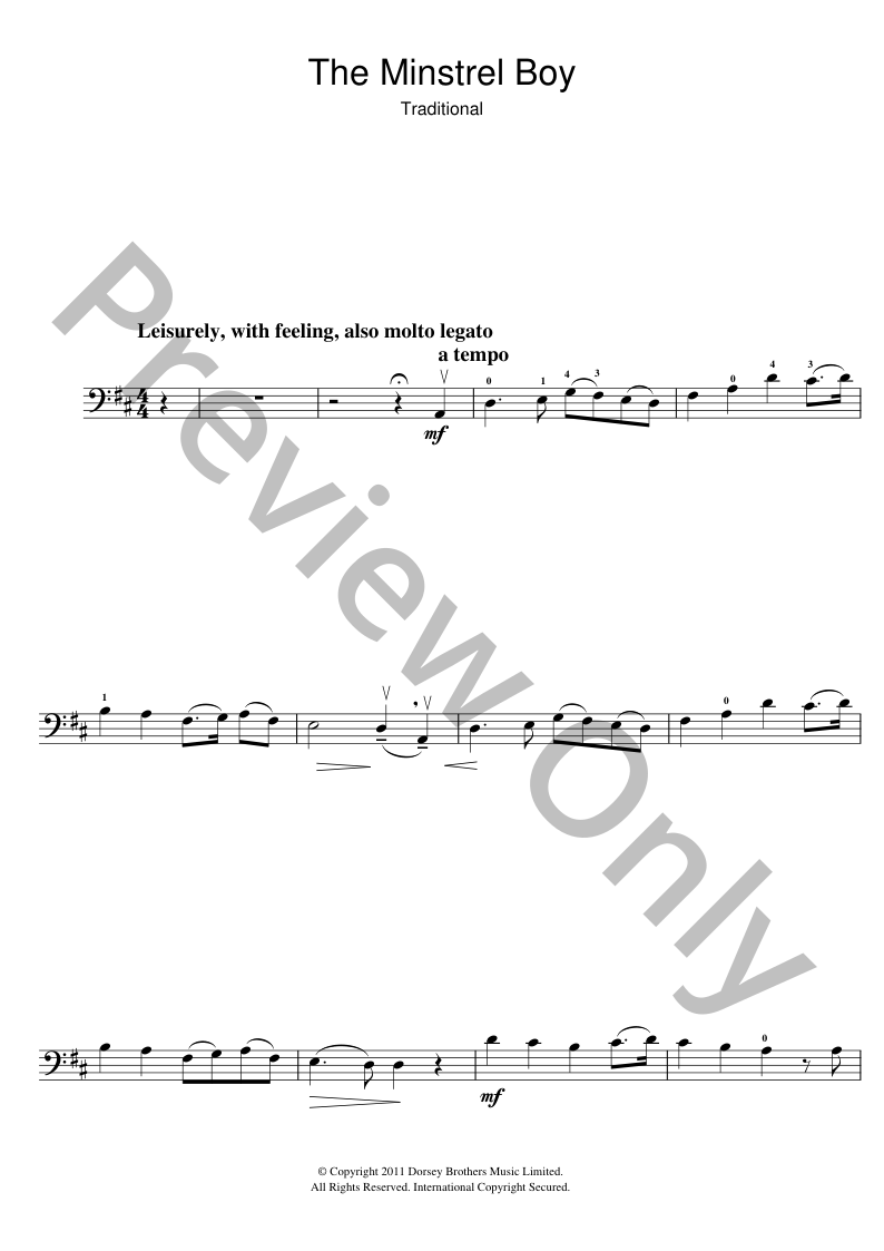 The Minstrel Boy | J.W. Pepper