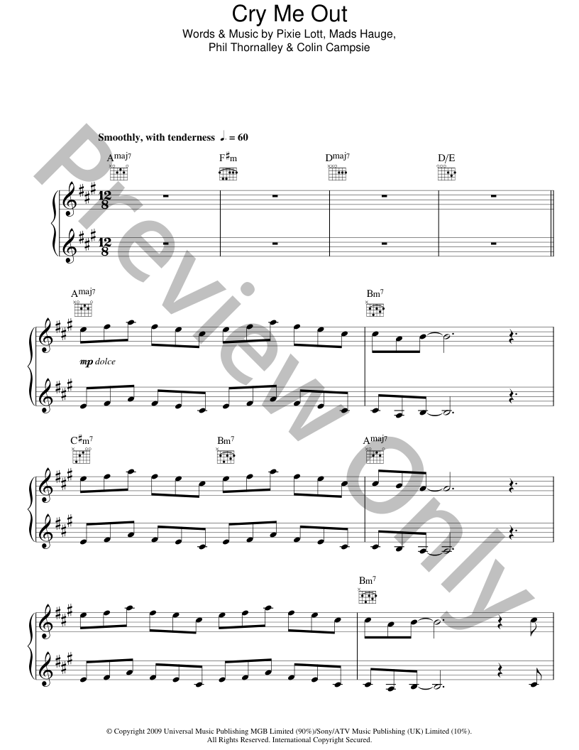 Cry Me Out | J.W. Pepper