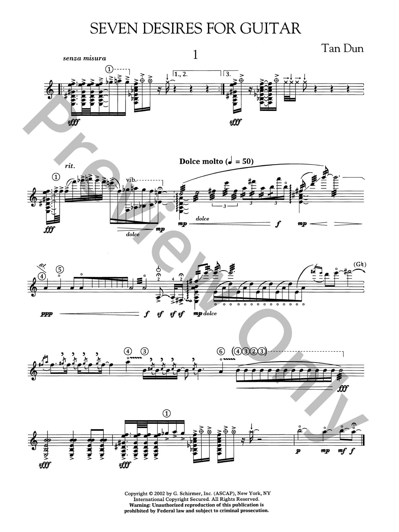 Seven Desires For Guitar | J.W. Pepper